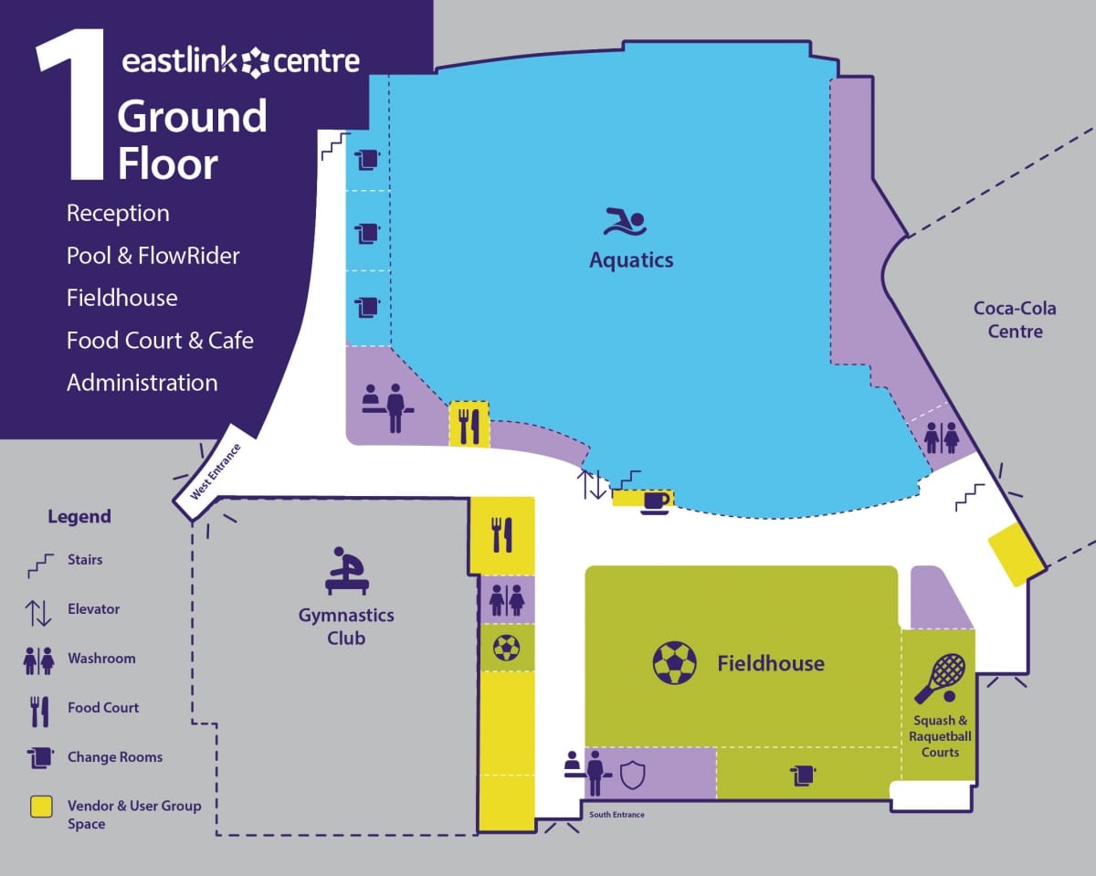 Facility Map | Eastlink Centre | City of Grande Prairie